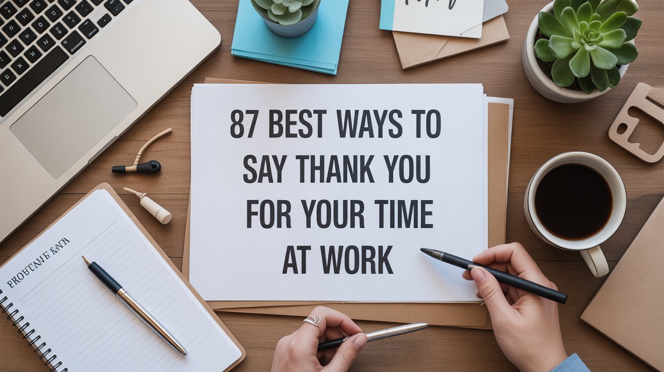 87 Best Ways to Say Thank You for Your Time at Work